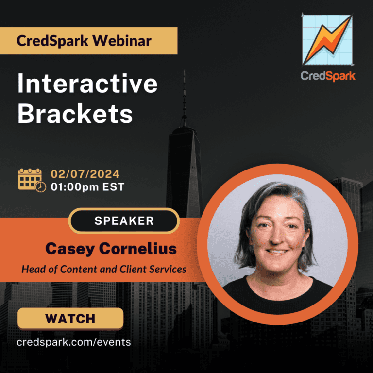 CredSpark Webinar | Interactive Brackets
